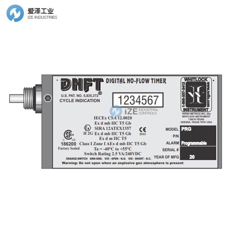 WHITLOCK计时器DNFT-PRG 000518－上海爱泽工业设备有限公司