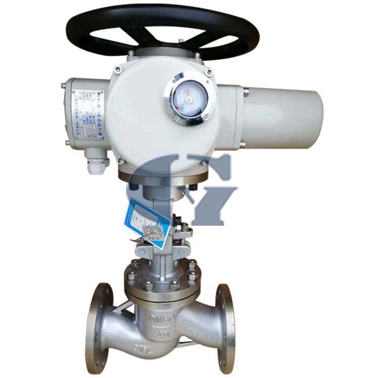 国标电动截止阀 J941H国标法兰硬密封电动截止阀J941H-16C DN80-环保在线